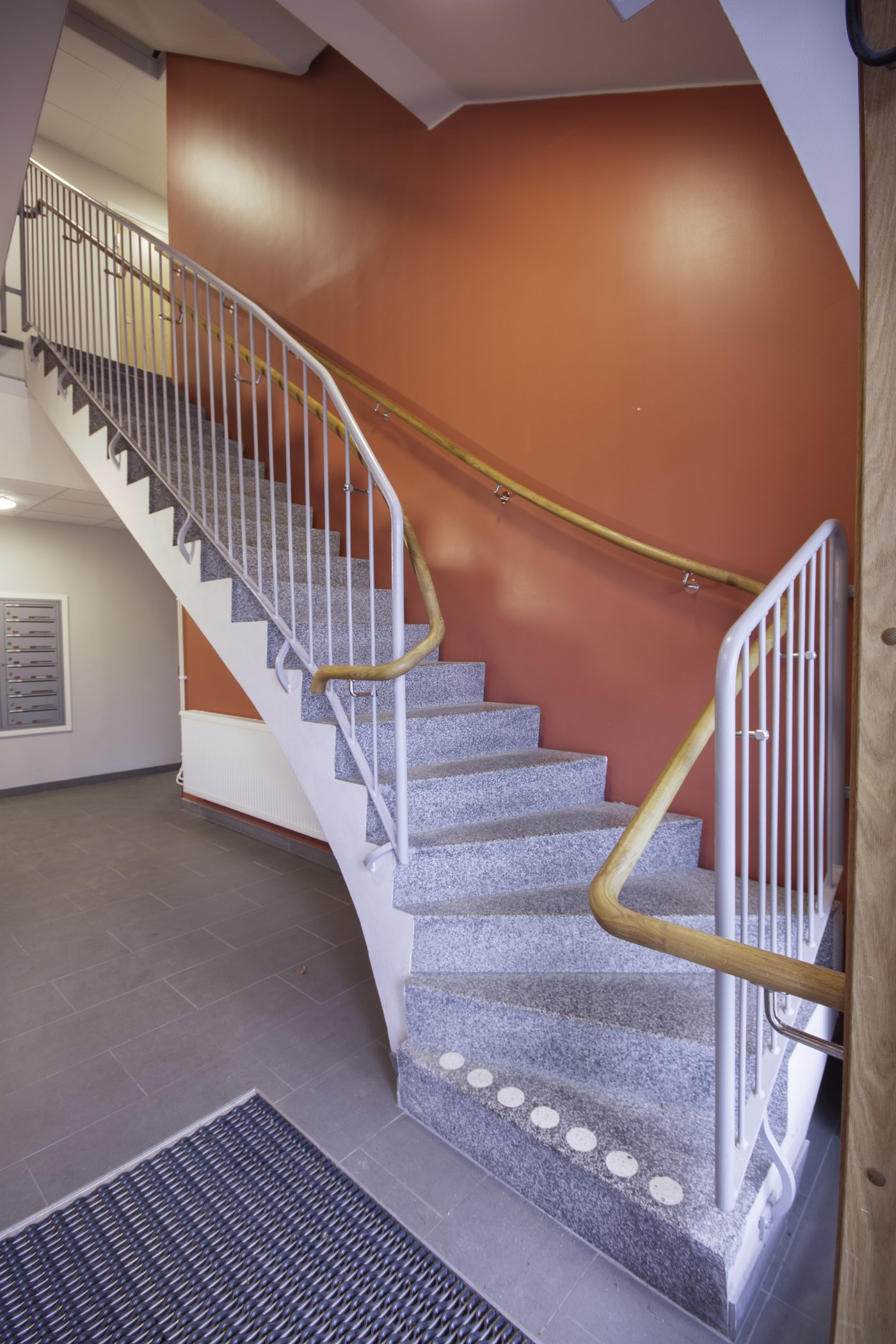 Svängda trappor - Strängbetong