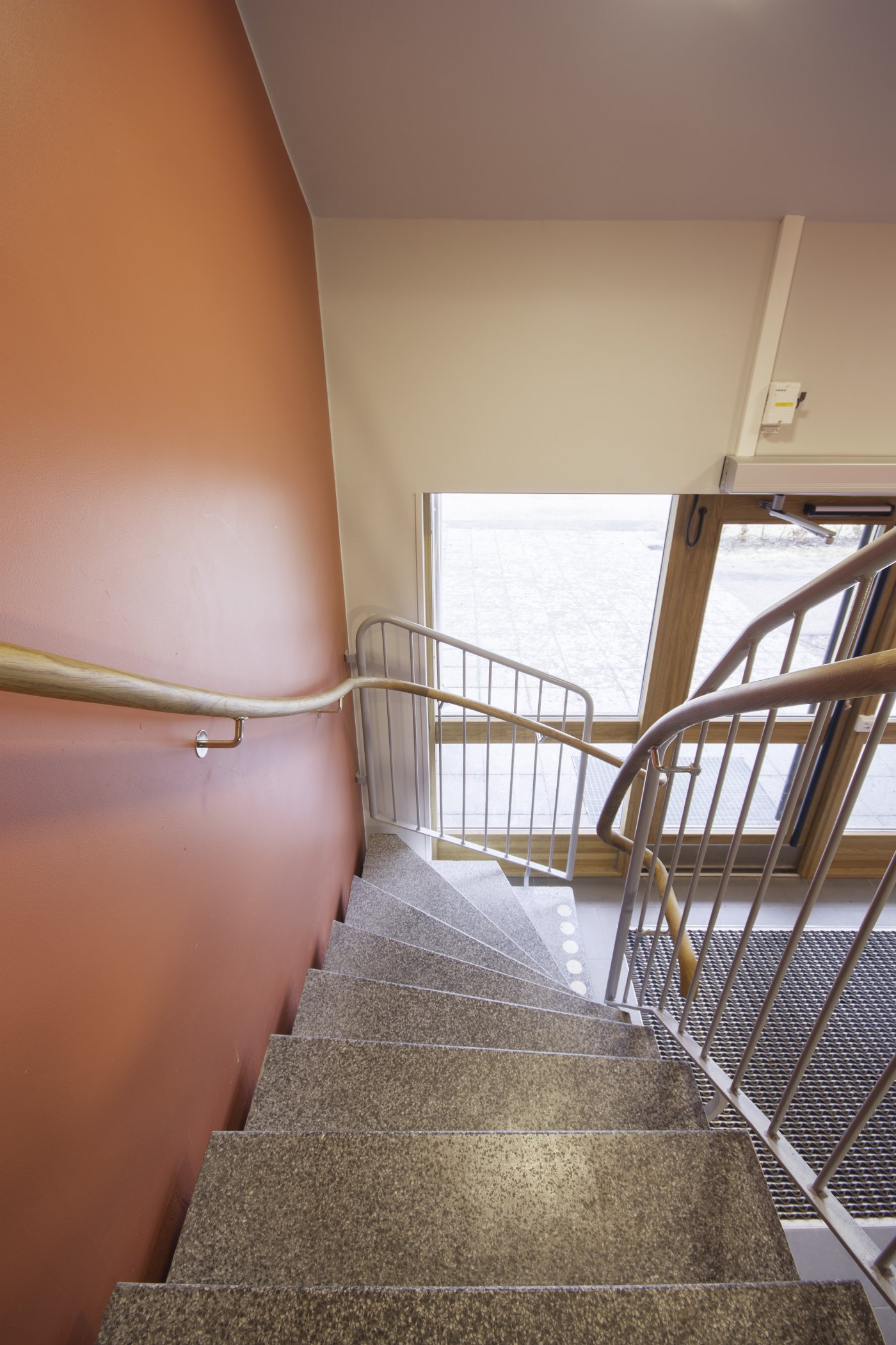 Svängda trappor - Strängbetong