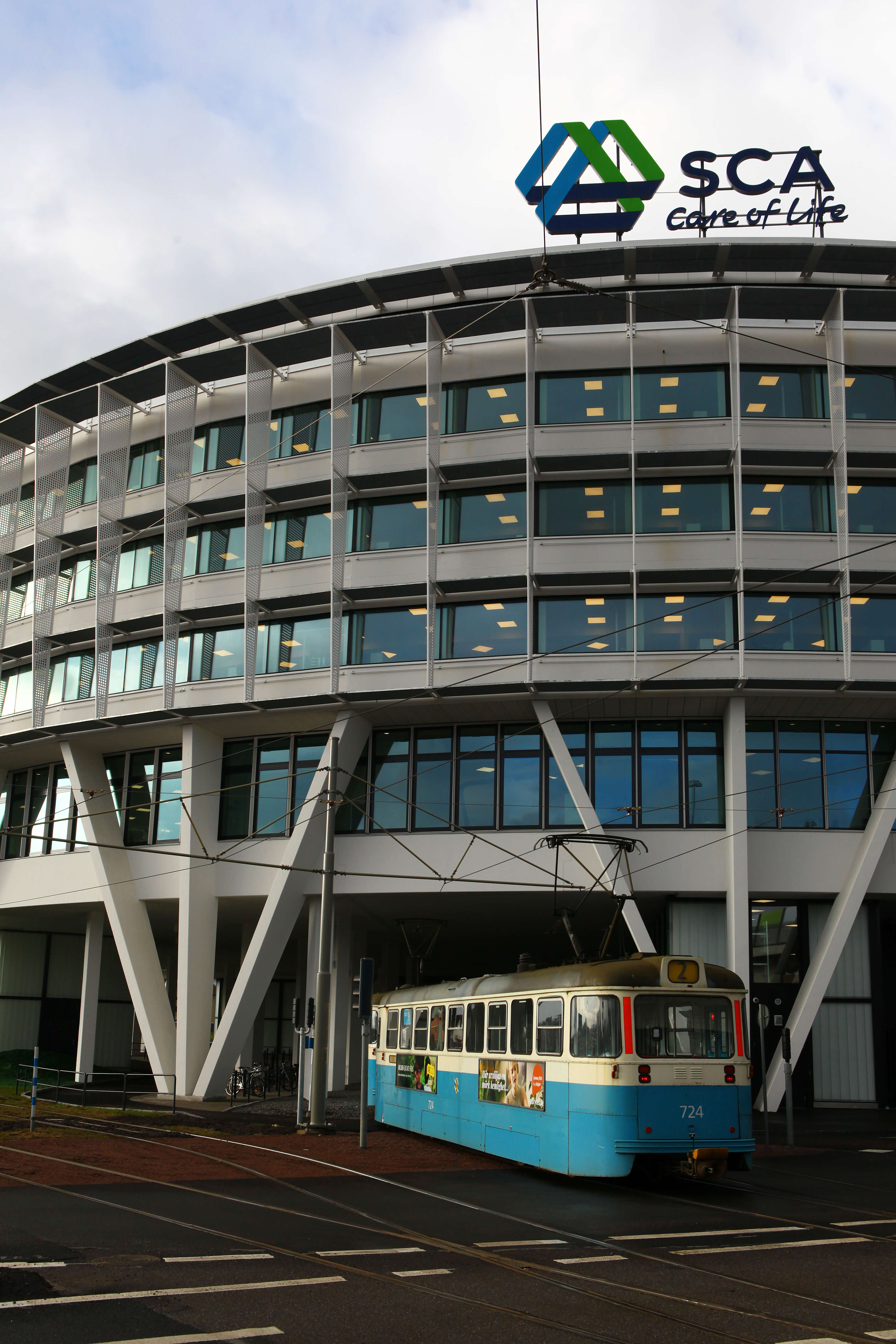 Pelarlösning med finess bär upp SCA huset i Mölndal - Strängbetong